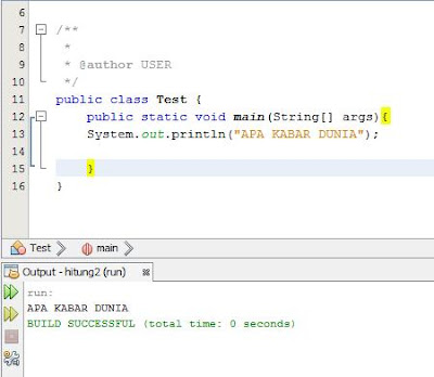 MEMBUAT PROGRAM SEDERHANA MENGGUNAKAN JAVA ~ SERBA - SERBI KEHIDUPAN