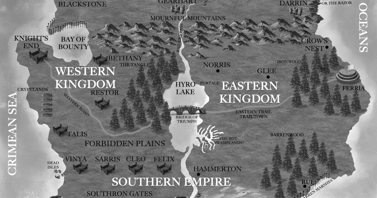 David Estes Books: Fatemarked- Map of the Four Kingdoms