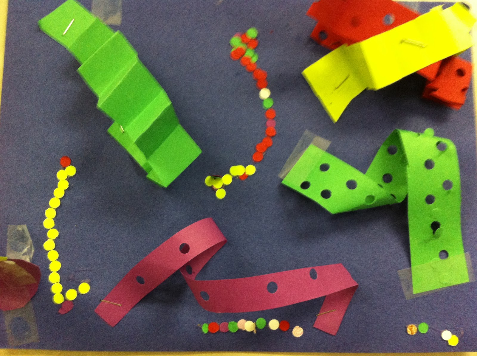 Primary Art: 4th grade paper sculptures