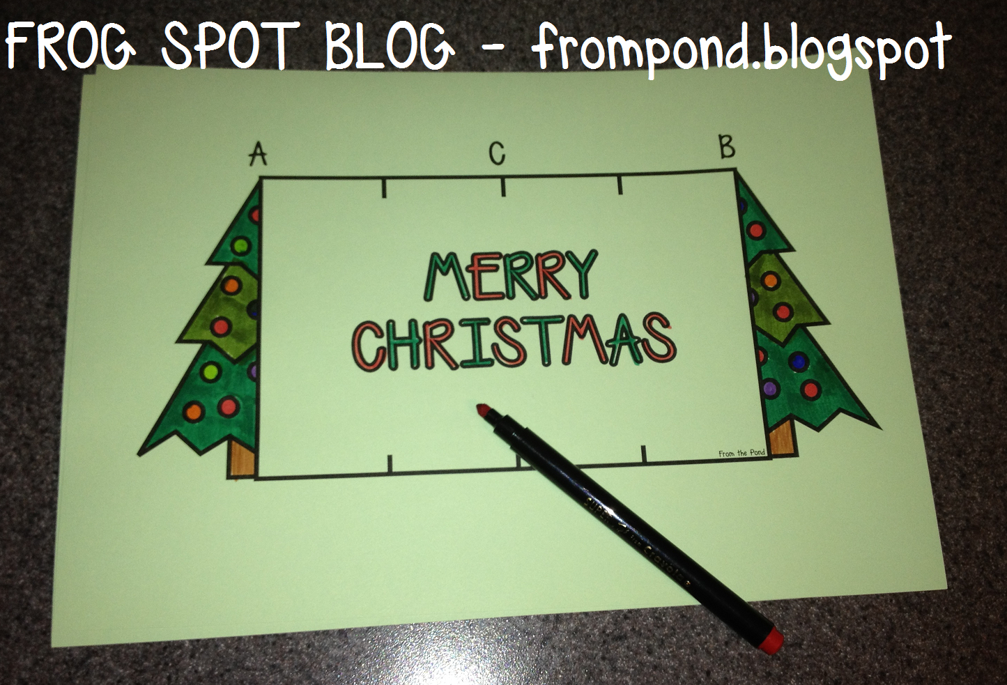 Printable Christmas Cards Front Back