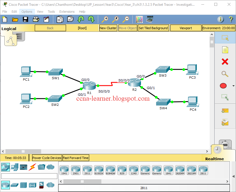 Investigating Directly Connected Routes [ Exam ] - cisco academy