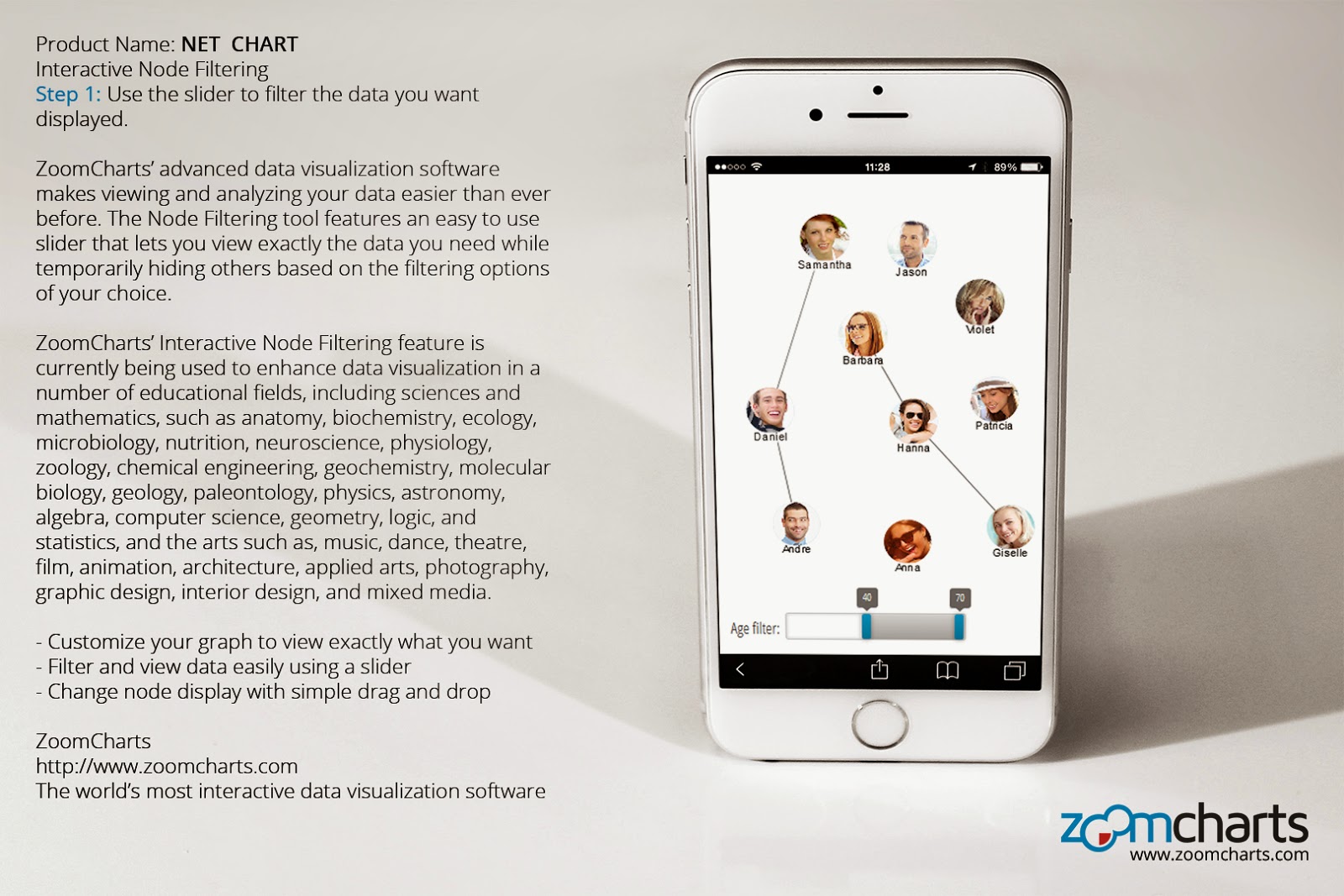 Interactive Network Charts: Network Chart Interactive Node Filtering ...