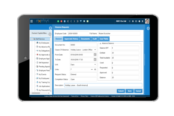 Exelsys: Absence Management