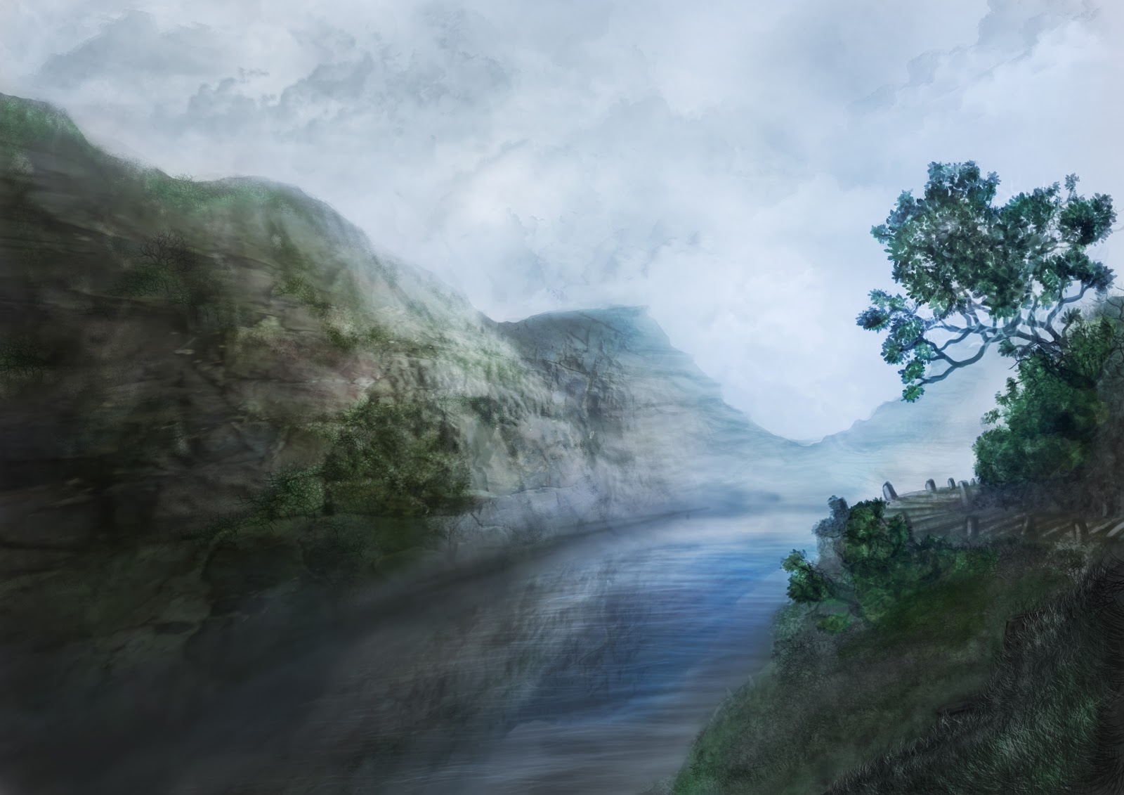 Knightscreen: Temple Path Concept Art Finish