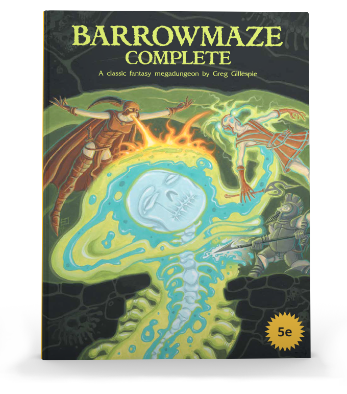 Tenkar's Tavern: Kickstarter - Barrowmaze Complete for 5e (what it says ...