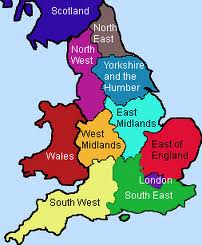 REGIŌES NA INGLATERRA - Por aí, na Inglaterra