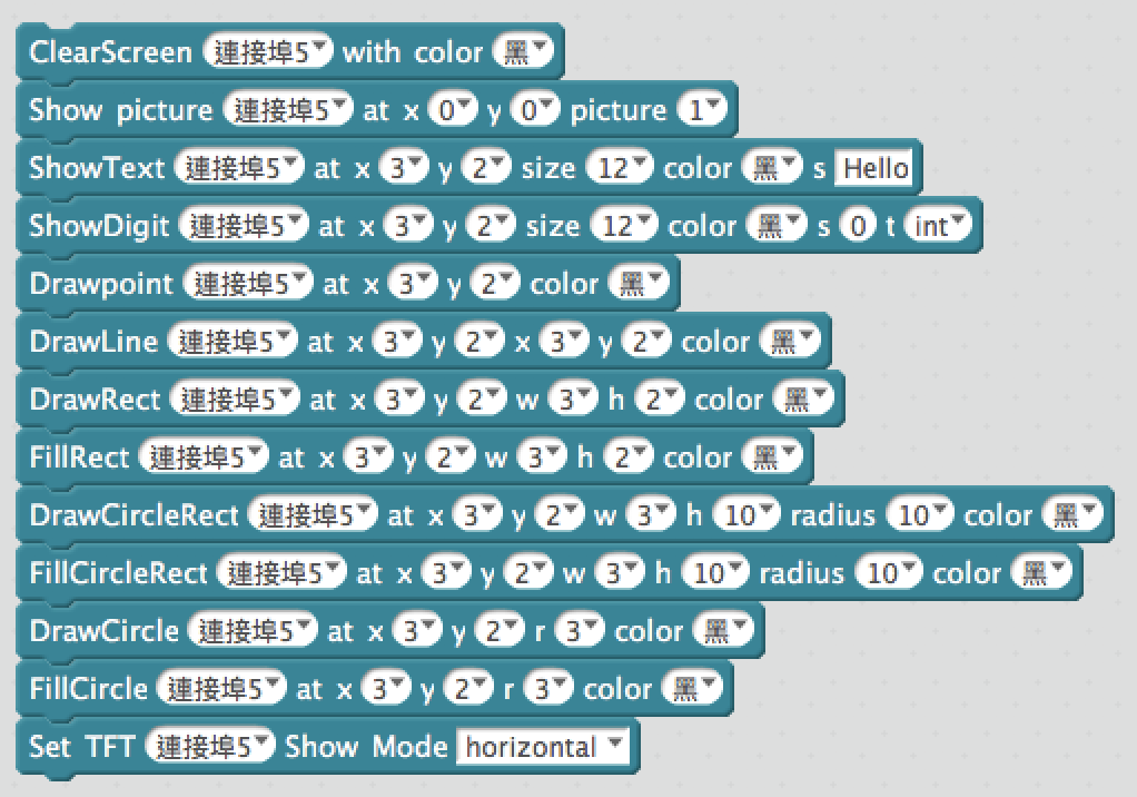 mBot與STEM的教學: Makeblock電子模組手冊：2.2吋 TFT 液晶屏