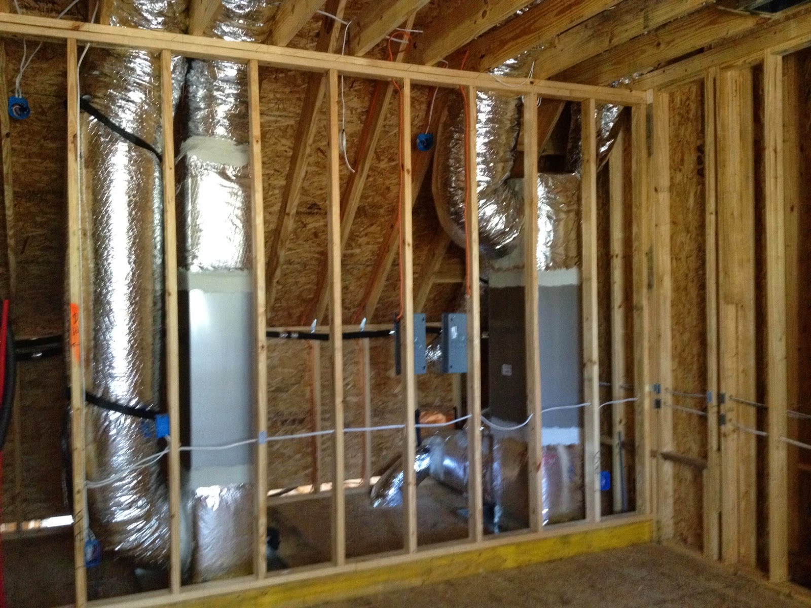 The Bakers' Bluff: Siding and HVAC Rough-In