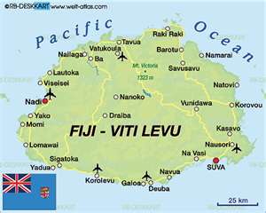 MAPAS DE: FIYI o FIJI, Oceania
