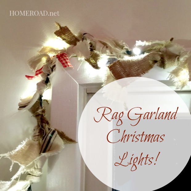 Rag Garland Christmas Lights