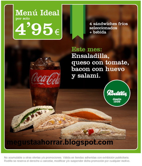 me gusta ahorrar: Menu ideal de Rodilla