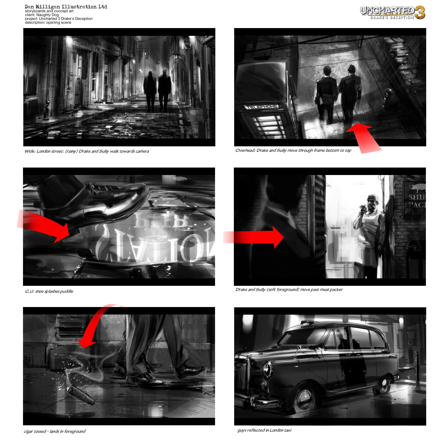 Dan Milligan Illustration Ltd. art blog: Uncharted 3 Drake's Deception ...