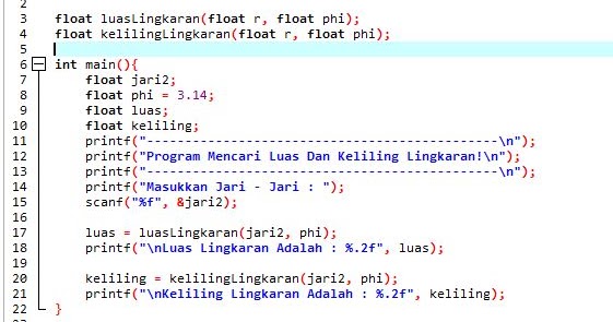 Program Menghitung Luas Dan Keliling Lingkaran Pada Bahasa C#