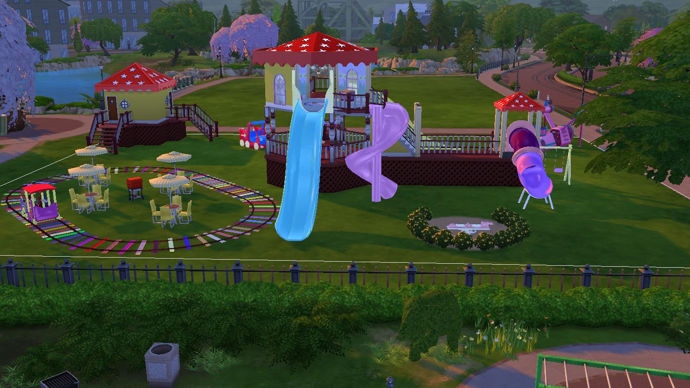 Sims 4 CC Download : Joyful Kids Playground Set | Sanjana Sims Studio