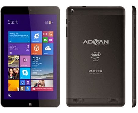 Android Kita: Advan Vanbook W80, Tablet Windows 8.1 Harga Dibawah 2 Juta