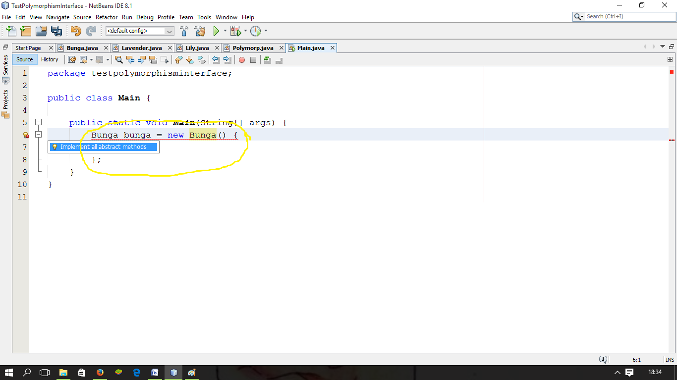 JAVA: Program Sederhana Berbasis Objek (Bunga) Polimorfisme Dan Interface