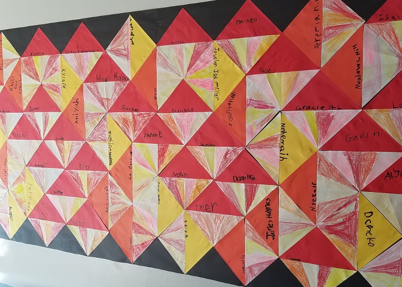 Mrs. Pearce's Art Room : Triangle / Rhombus Group Project