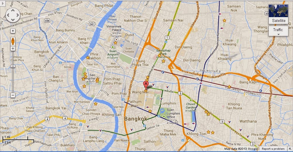 Detail MBK Fight Night Bangkok Location Map | About BTS Bangkok ...