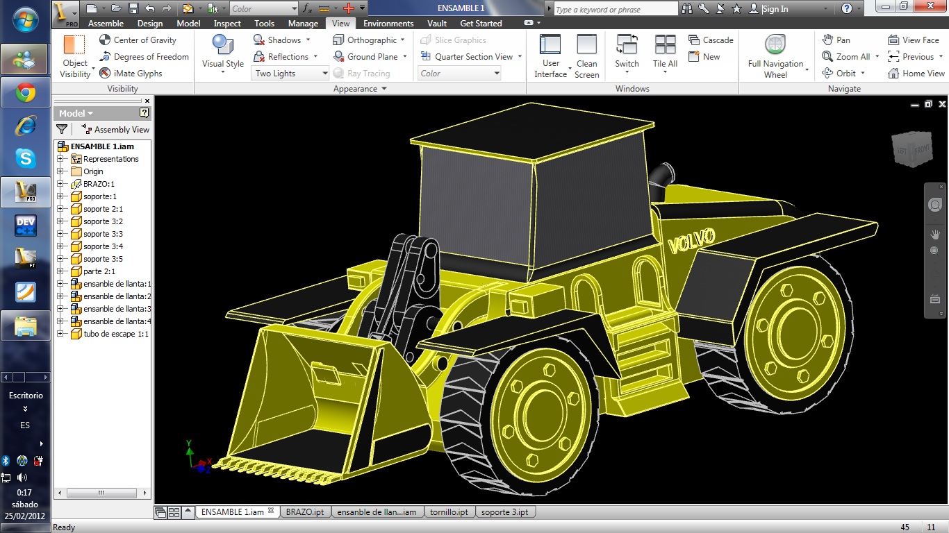Diseño mecánico: EJERCICIOS Y TRABAJOS EN AUTODESK INVENTOR 2012