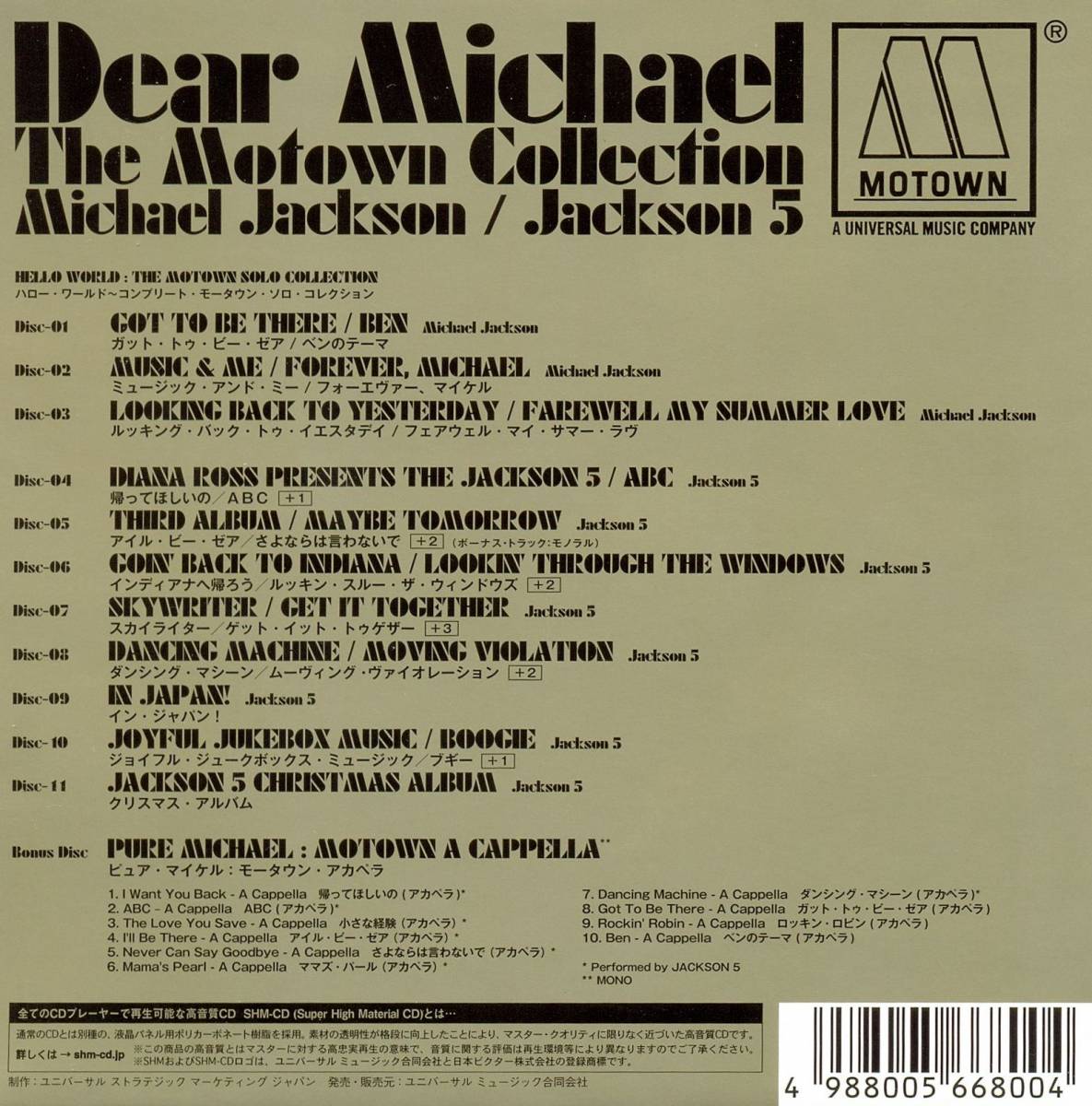 BENTLEYFUNK: Michael Jackson / Jackson 5 - Dear Michael – The Motown ...
