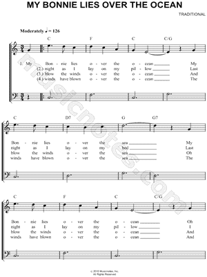 My Bonnie Lies Over the Ocean Song