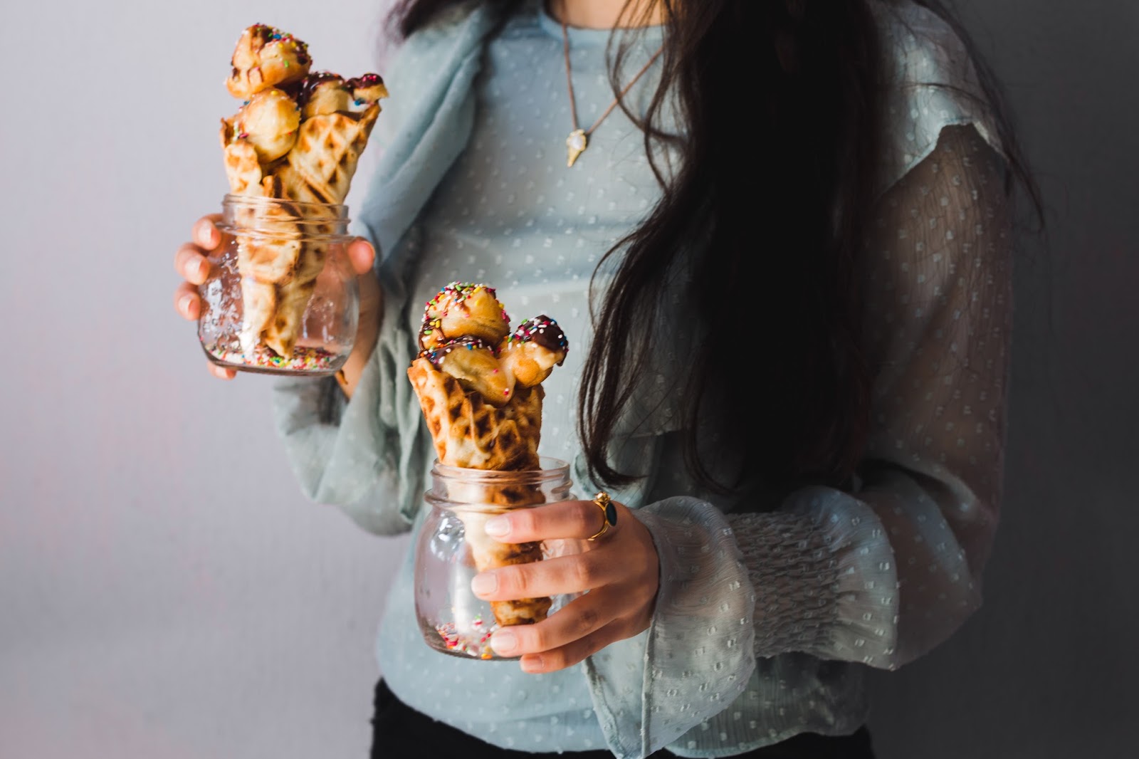 Bake | Profiteroles in an ice-cream cone x Art of π | OH MY DEER