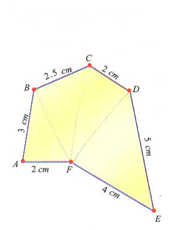 Calculo de áreas de polígonos irregulares