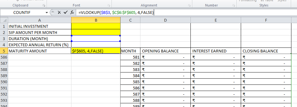 Lesson #13: Make a perfect SIP Planner in Excel - Excelabcd