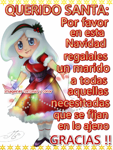 Imagenes, fantasia y color: QUERIDO SANTA..
