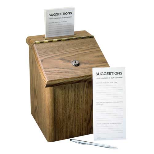 Ballot Box Symbol: Handling suggestion boxes
