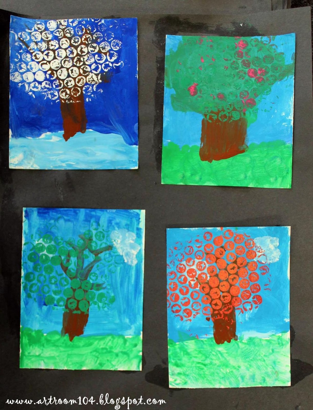 Art Room 104: Kindergarten: Four Seasons Project