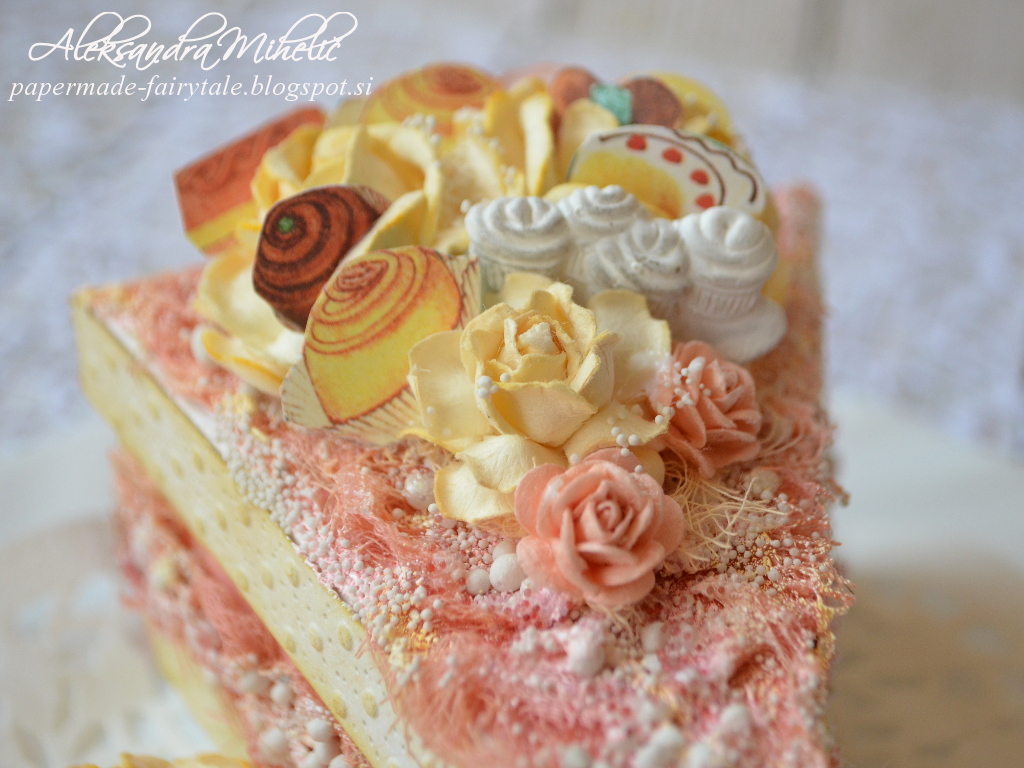 Wild Orchid Crafts: Birthday exploding cake slice