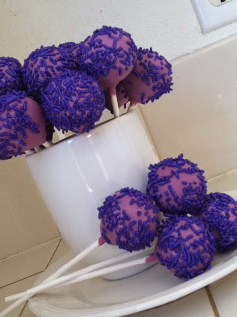Cake Pop Mama: Ube Cake Pops....Yum and Yum!
