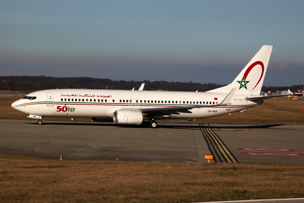 Planes and Trains - Planes 2014: CN-RGN / Boeing 737-8B6 (w) / Royal ...