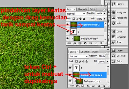 Teks Efek Rumput dengan Photoshop | Blognya Uyung