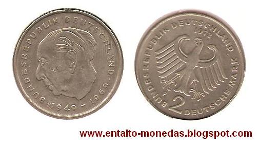 Moneda de 2 Marcos - ALEMANIA - Km#a127 | Catalogo de Monedas