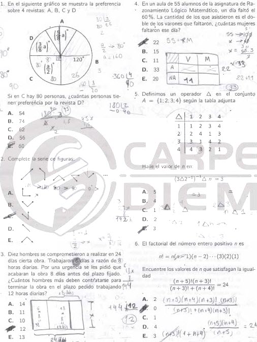 SOLUCIONARIO DEL EXAMEN DE ADMISION UNSA 2020 - 2019 UNIVERSIDAD NACIONAL DE SAN AGUSTIN DE ...