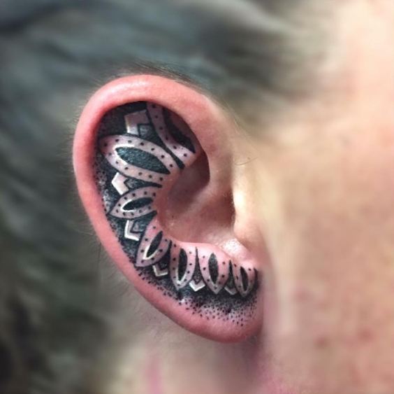50+ Cute Behind The Ear Tattoos For Women (2019) | Tattoo Ideas