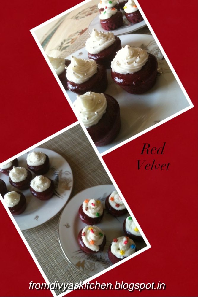 From Divya's Kitchen: Red Velvet with Butter Cream Frosting