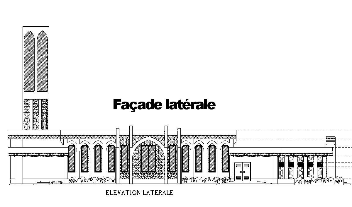 Contribution Universitaire: Mosquée-Façade: téléchargez ce fichier dwg ...
