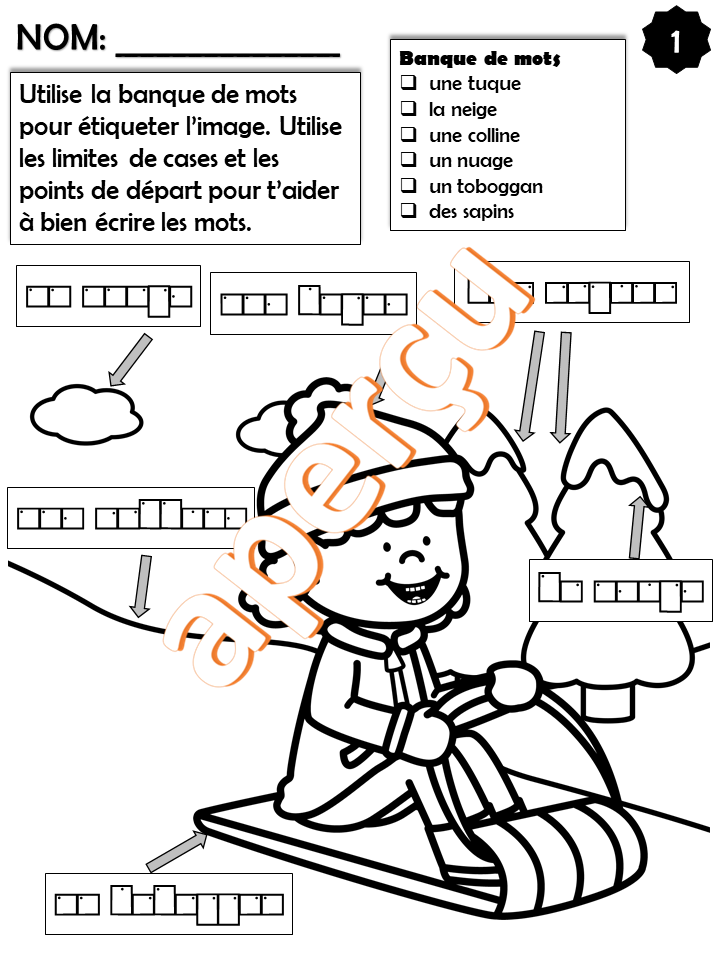 la classe de caro.: Saison: L'hiver