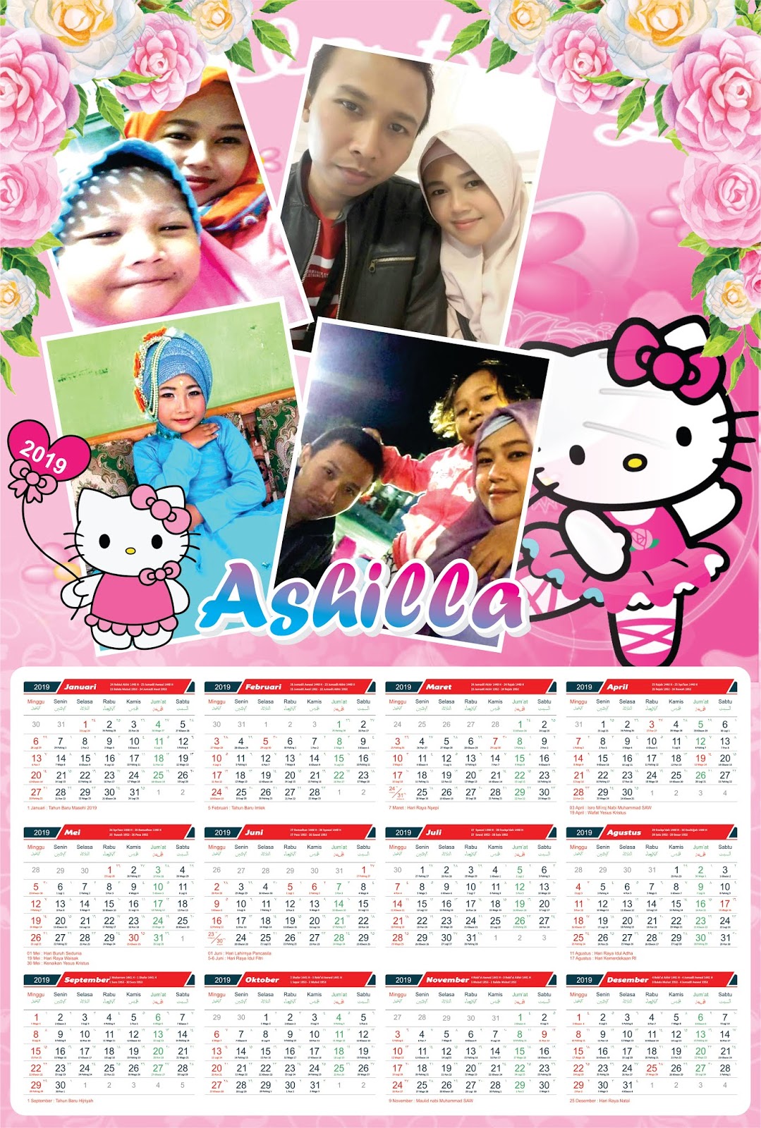 62 Ide Contoh Desain Kalender 1 Lembar Desain Kalende - vrogue.co