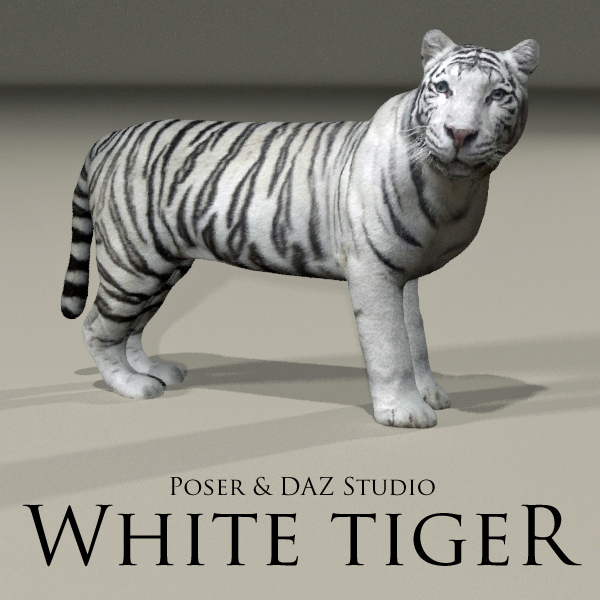 Digital Creations - Poser and DAZ Studio content: FREE White Tiger Prop ...