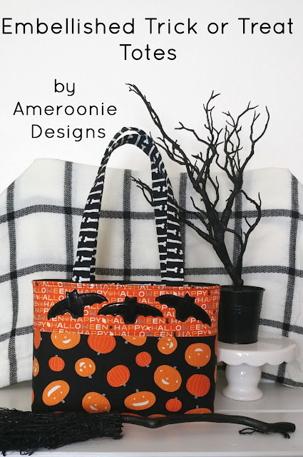 Embellished Trick Or Treat Bag Pattern - Ameroonie Designs Embellished Trick Or Treat Bag Pattern - Ameroonie Designs