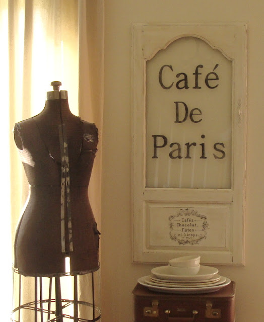 The Decorating Diaries: Cafe De Paris Cabinet Door