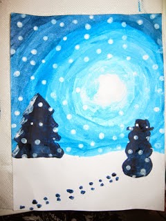 Rožnata učiteljica: Zimska umetnost