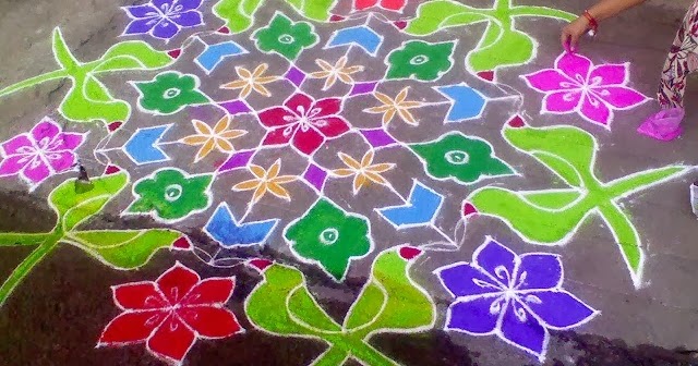 Parrot Rangoli 7 | Rangoli Designs with Dots