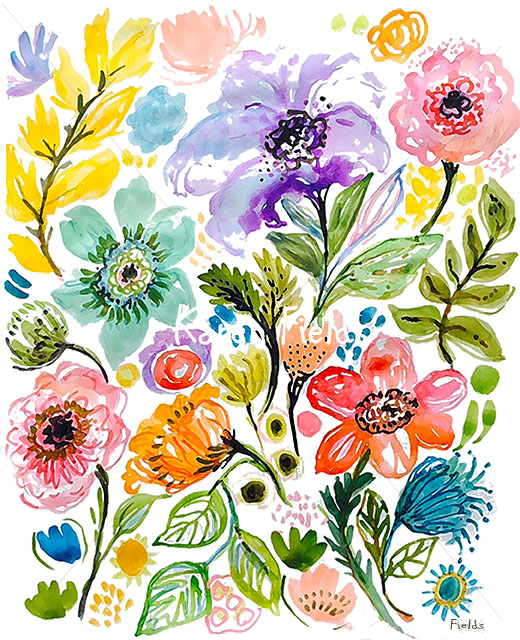 .: New Bohemian Flower Art