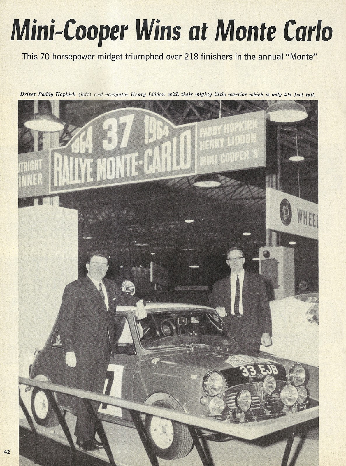 Deadly Curves: The Stunning 1964 Mini Cooper Win At The Monte Carlo Rallye