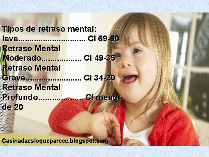 Tipos y causas del retraso mental